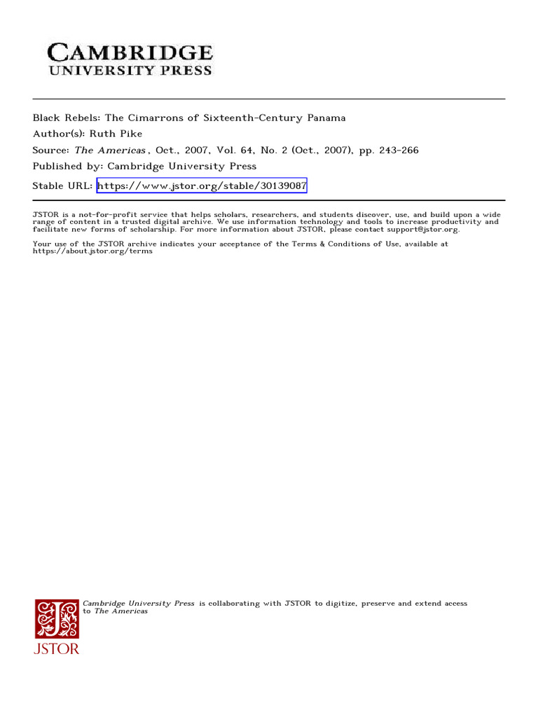 Pike BlackRebelsCimarrons 2007 | PDF | Francis Drake | Spanish ...