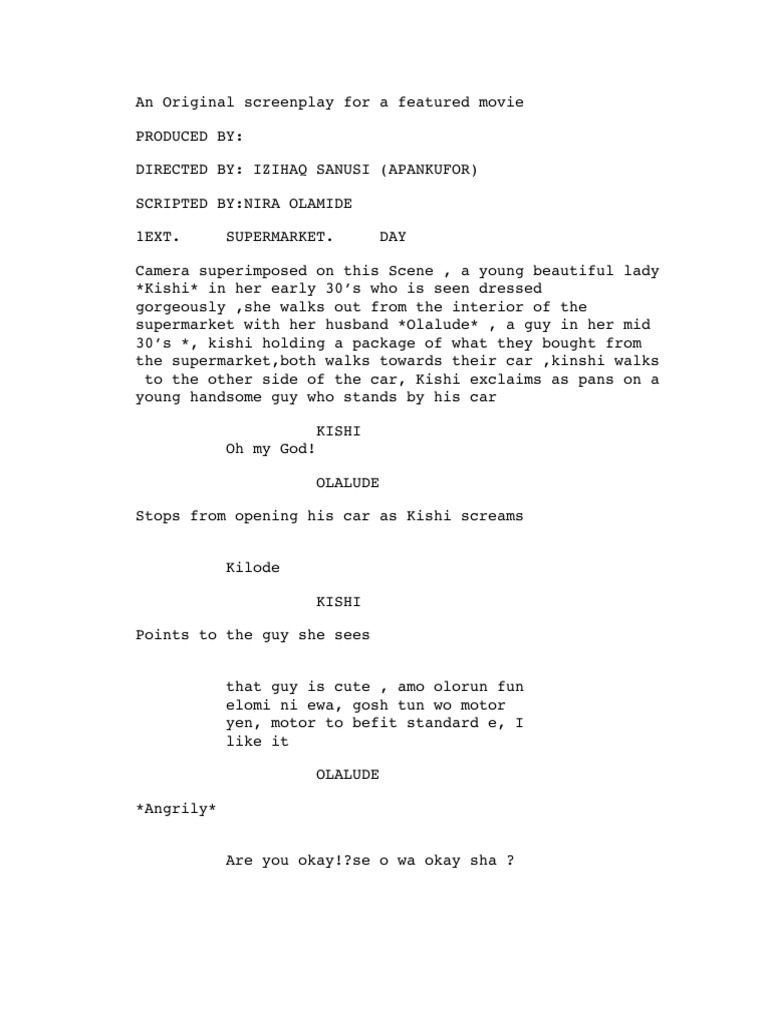 film script | PDF