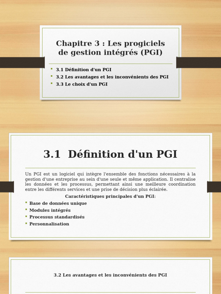 Chap3 Progiciel de Gestion Intégré | PDF