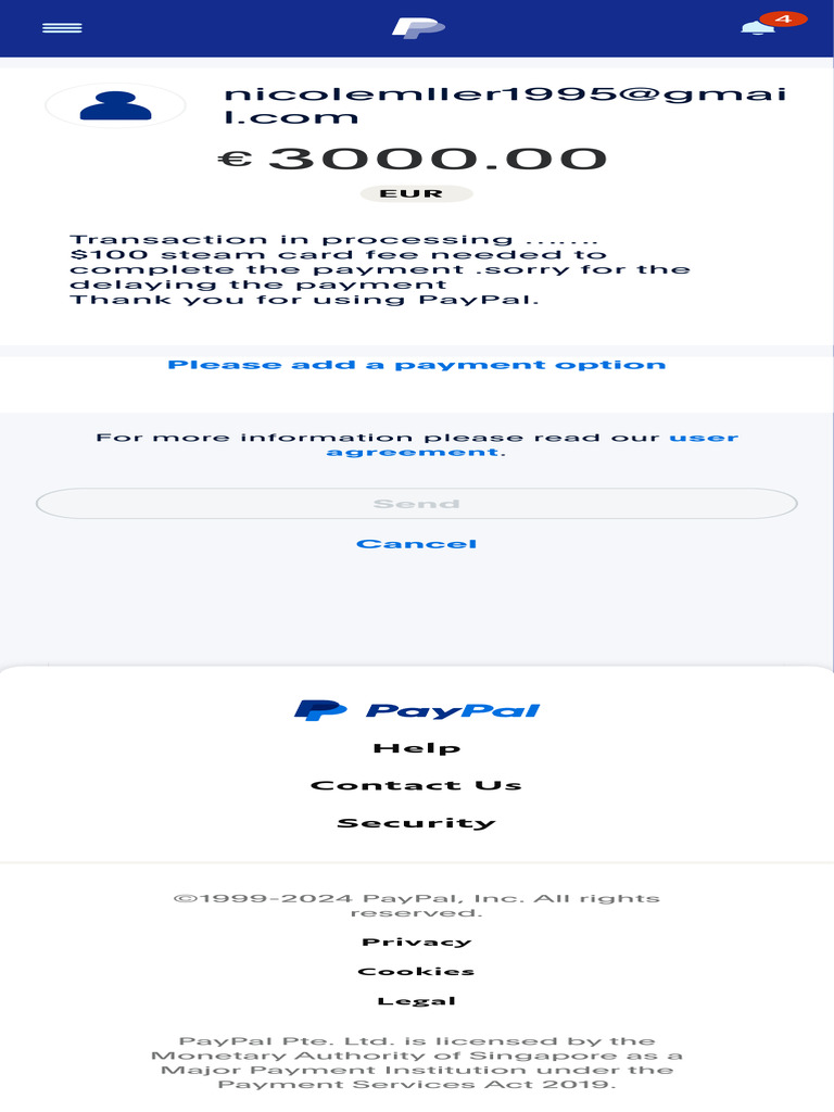 PayPal Send Payments | PDF