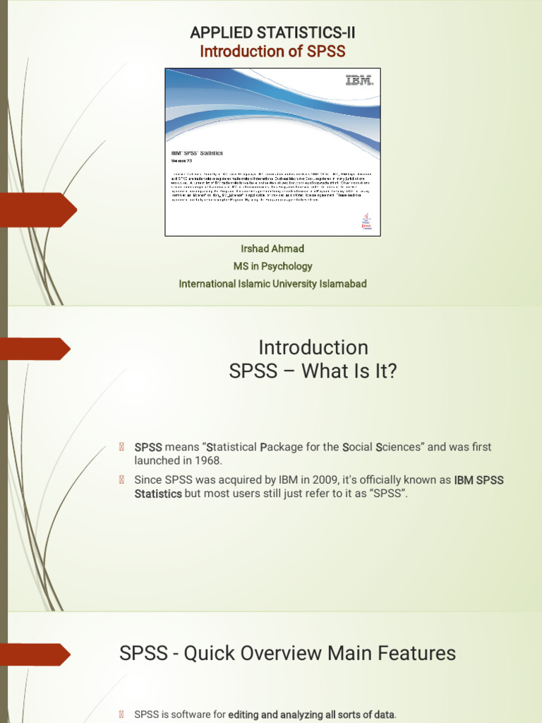 APPLIED STATISTICS-II (1) Updated | PDF | Spss | Level Of Measurement