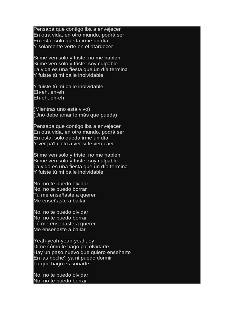 BAILE INoLVIDABLE | PDF