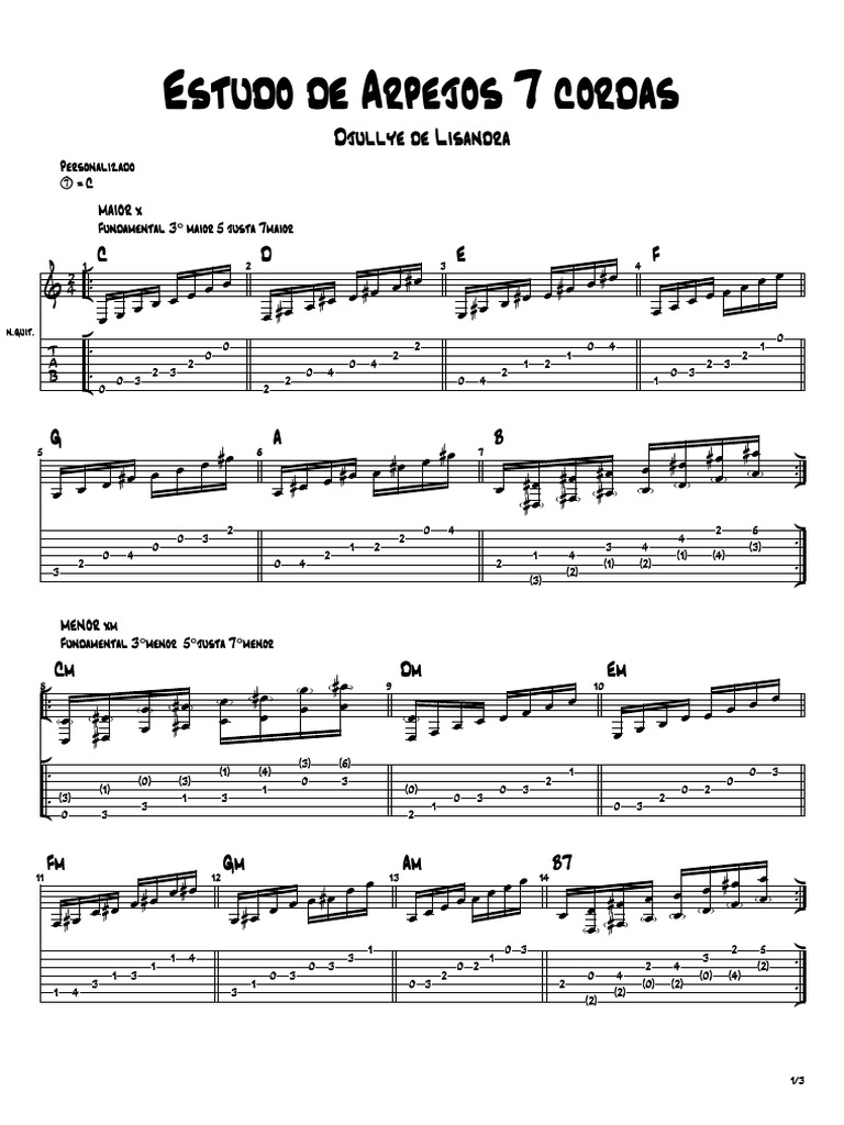 Estudos Arpejos by Djullye | PDF