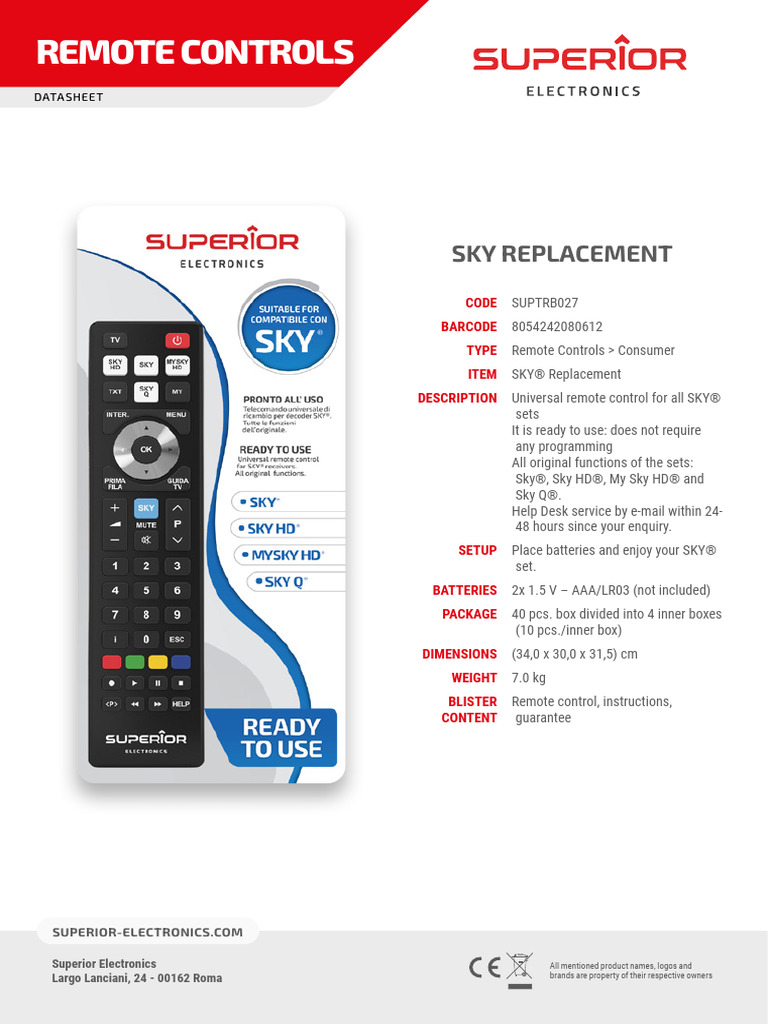Sky Replacment Datasheet EN | PDF