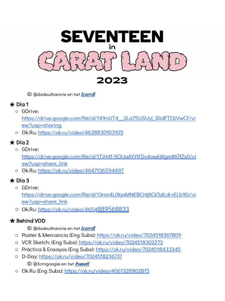 Caratland 2023 | PDF
