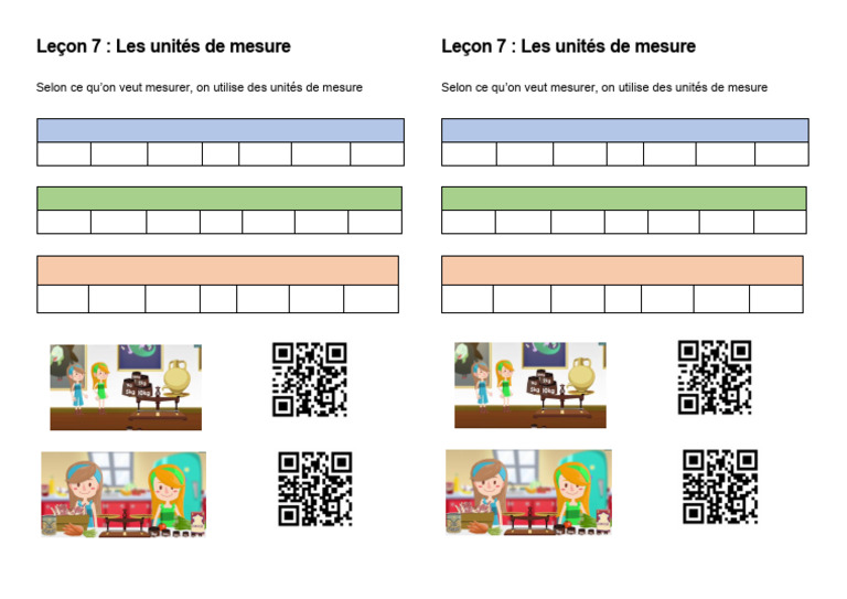 Unités de mesure : longueur, masse, contenance | PDF