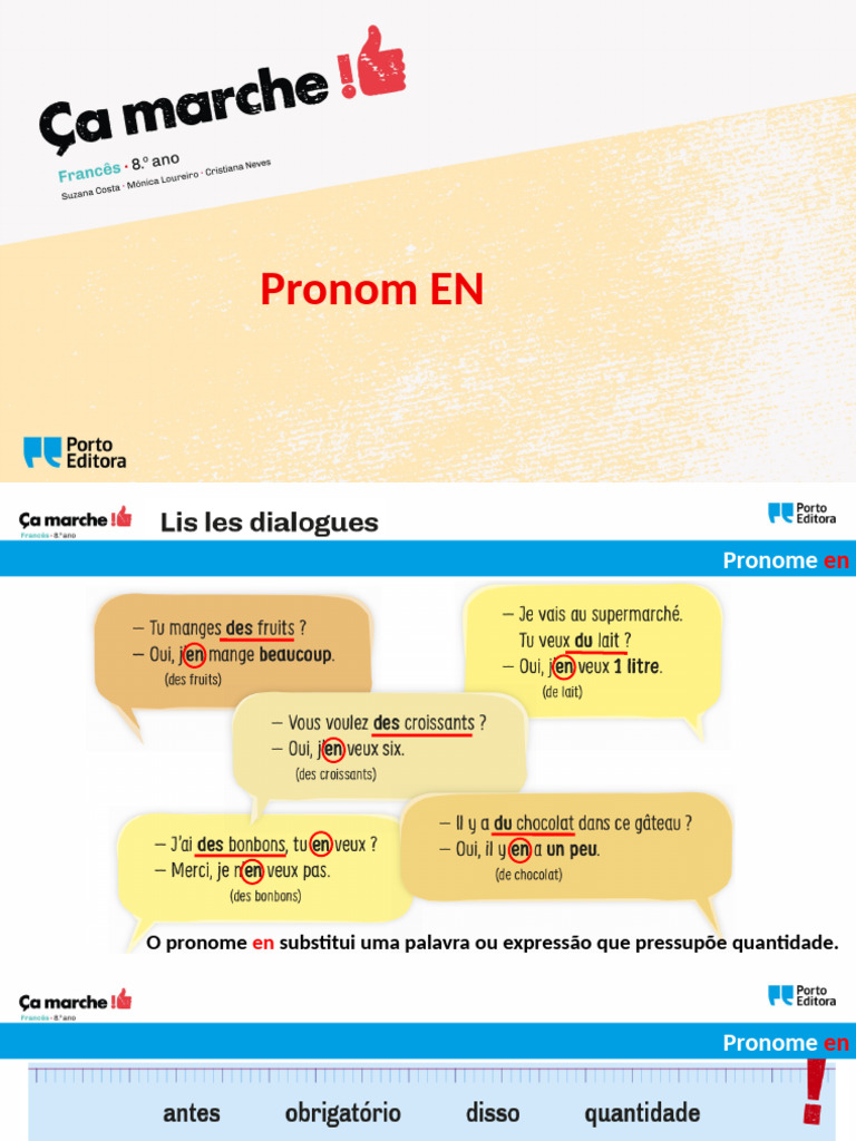 Utilisation du pronom EN en français | PDF | Cuisine | Aliments de base