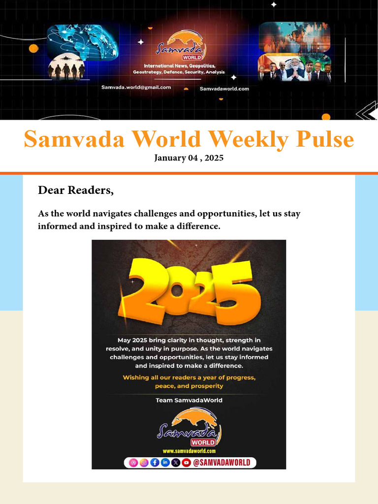 SW Weekly Pulse - January 04 2025 | PDF | Global Politics | Diplomacy