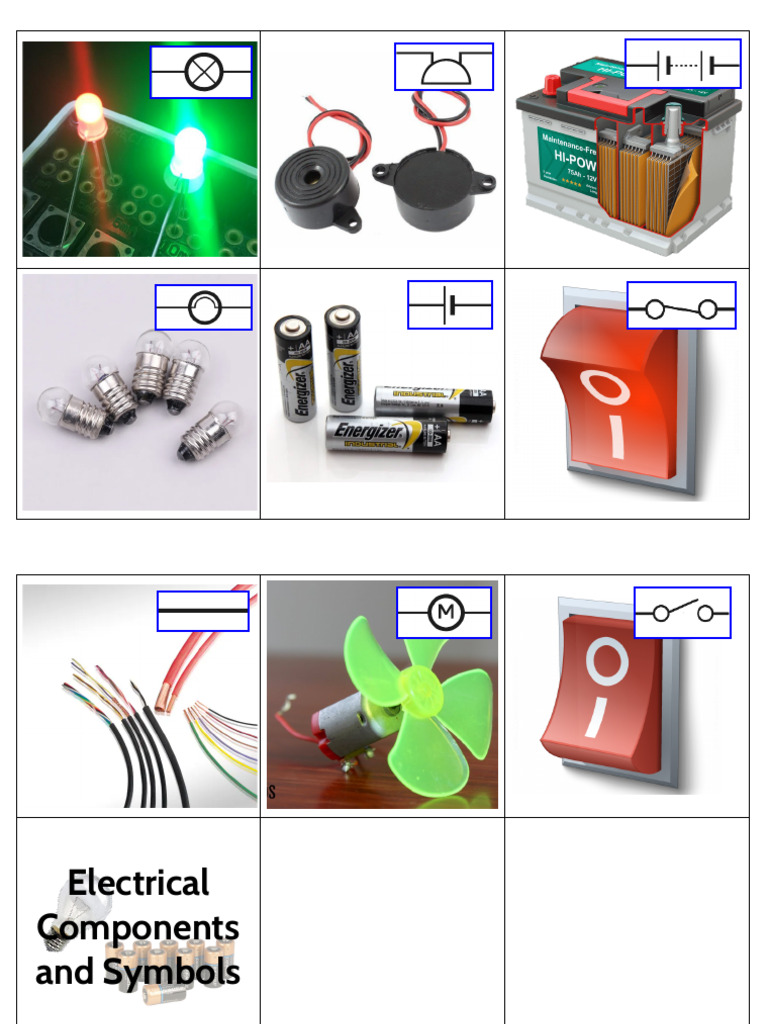 Print Electrical Components | PDF | Electricity | Switch