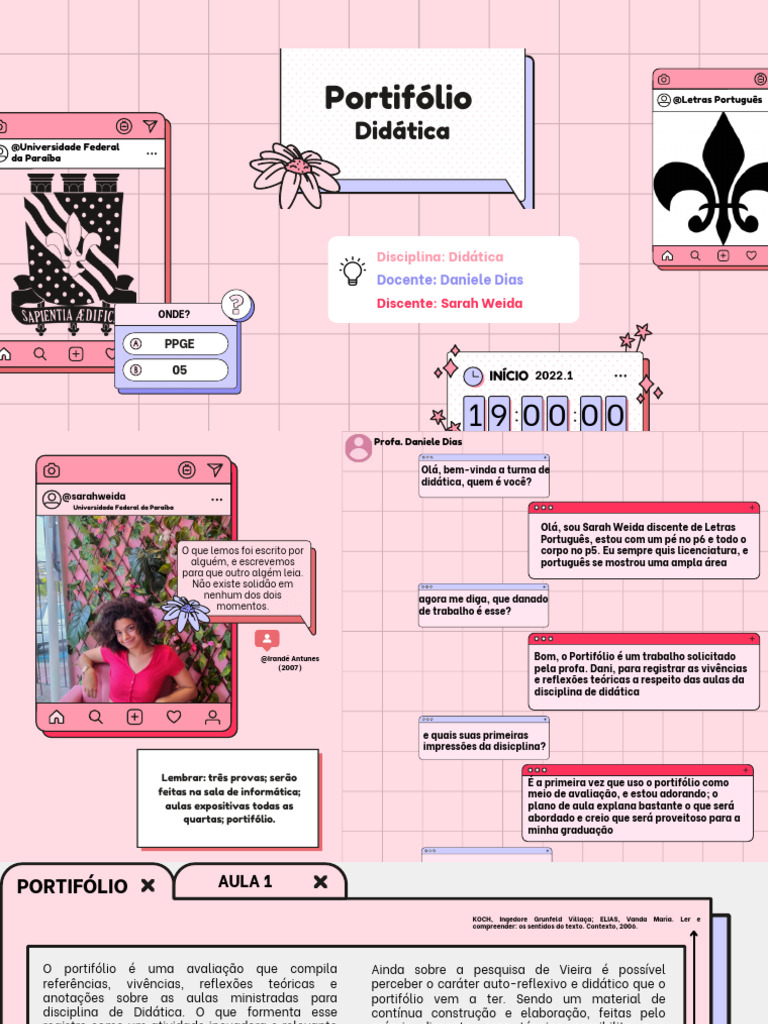 Portifólio Final Sarah Weida | PDF | Pedagogia | Aprendizado