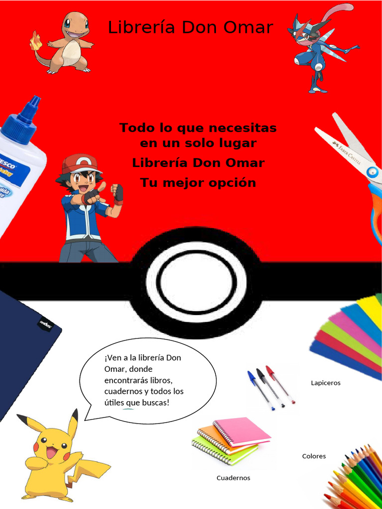 Afiche Libreria Don Omar - Pokémon | PDF