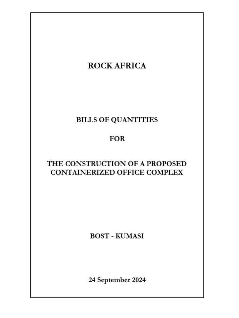 Alternate BoQ - Containerized Offices | PDF | Pipe (Fluid Conveyance ...