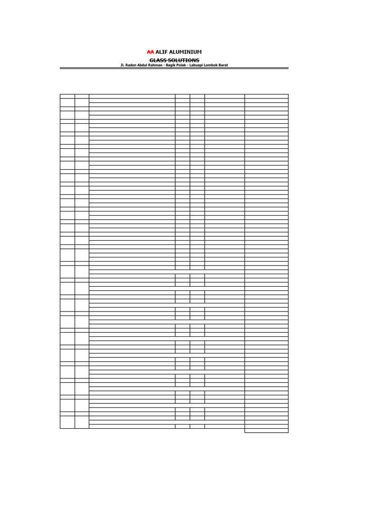 Penawaran Praya Loteng | PDF