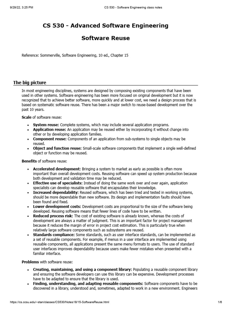 Software Reuse in Engineering | PDF | Model–View–Controller | Class (Computer Programming)