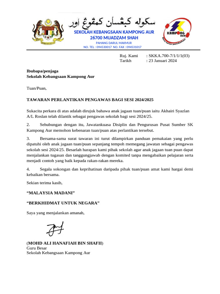 Surat Lantikan | PDF