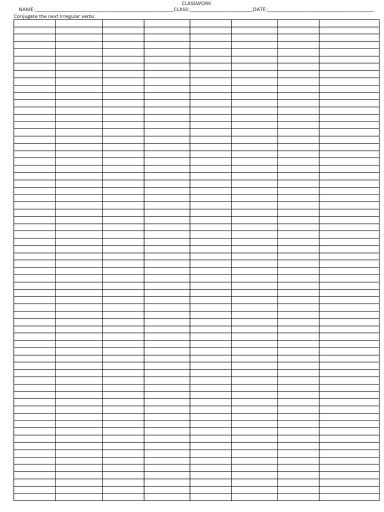 Sheet Conjugation Verb And Pronunc 2nd Term Jan Feb March Pdf