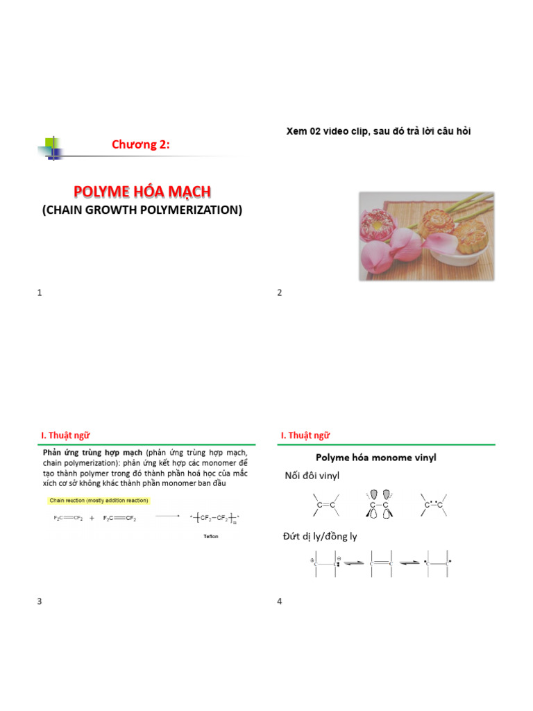 Chương 2 - Chain Polyme-2024 | PDF