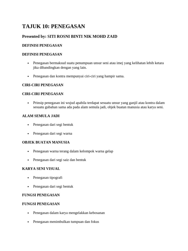 Tajuk 10 Penegasan | PDF