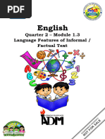 English 10 Q2 Module 2 | PDF | Learning | Verb