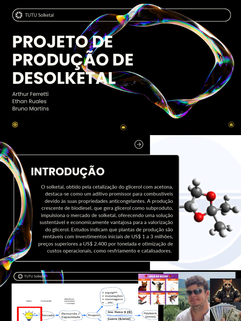 Produção Sustentável de Solketal | PDF | Despesa | Biodiesel