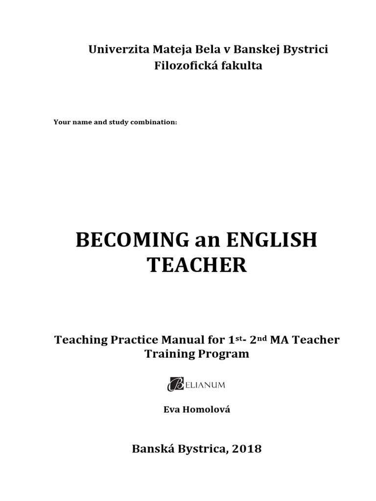 English Teacher Training Manual | PDF | Cognitive Science | Learning