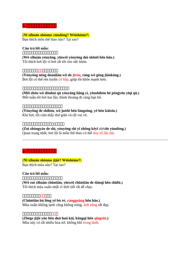 HSKK SƠ CẤP 10C | PDF