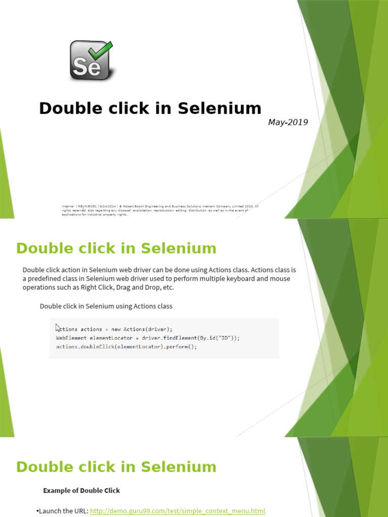 04_02_Double Click and Right Click in Selenium With Examples | PDF | Double Click | Selenium ...