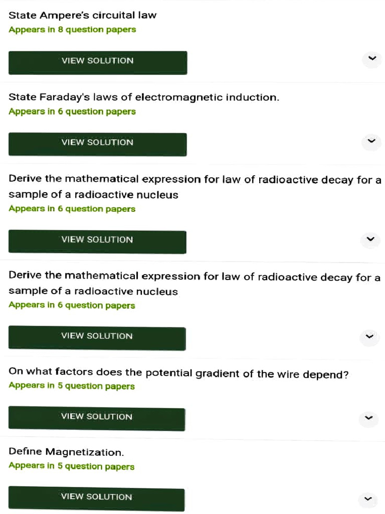 Class 12 Physics Important Questions ? | PDF | Inductor | Physics