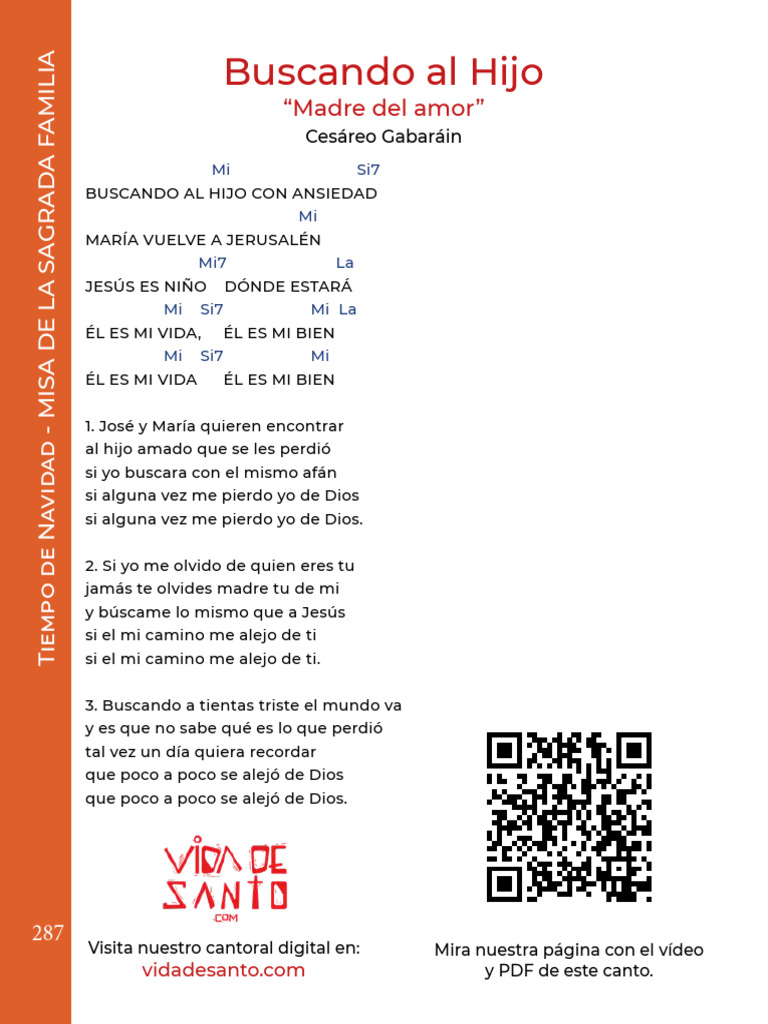 Buscando Al Hijo Letra PDF | PDF | María, madre de Jesús