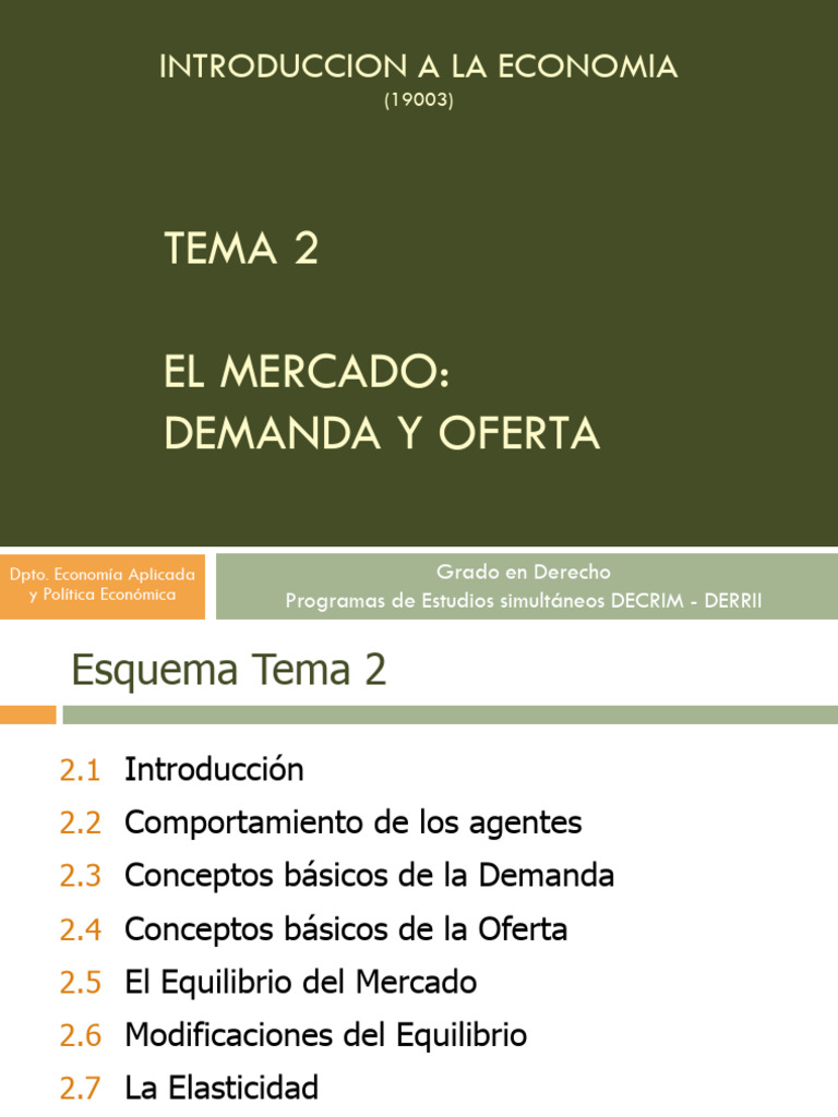 Demanda y Oferta en Economía | PDF | Oferta y demanda | Oferta (economía)