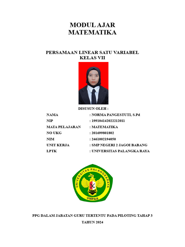 Ok Modul Ajar Pembelajaran Ukin | PDF