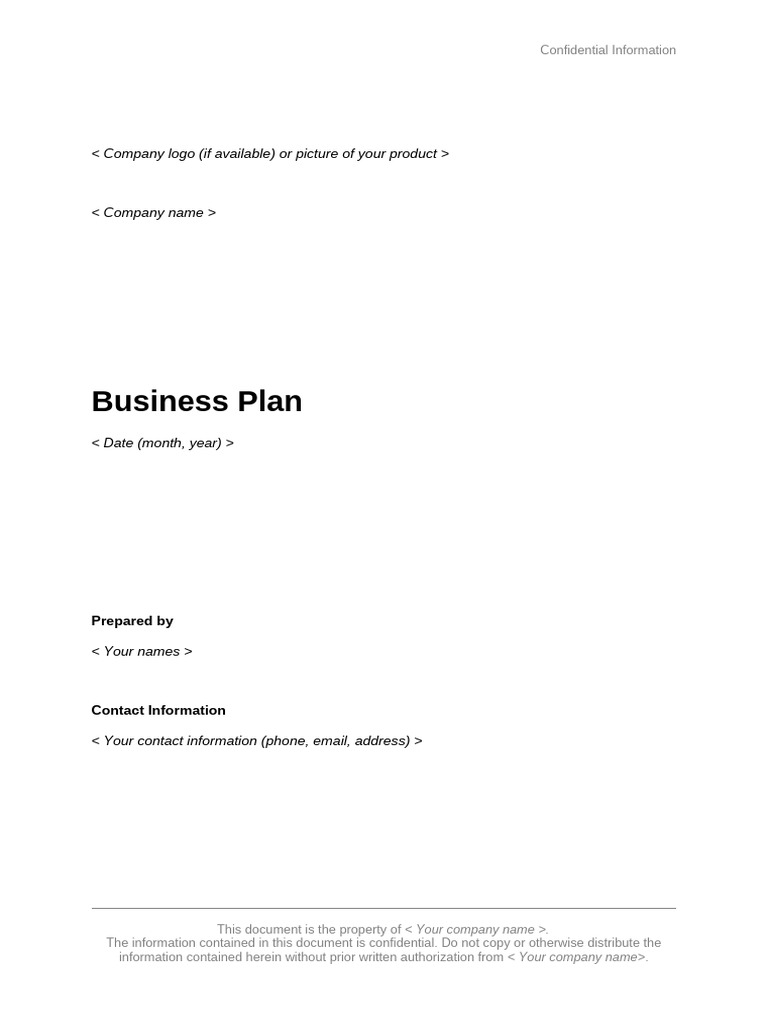 Full Business Plan Format | PDF | Swot Analysis | Performance Indicator