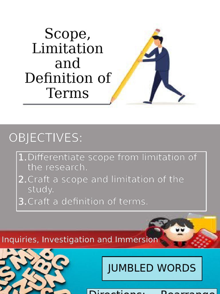 W4 Scope, Limitation and Definition of Terms | PDF | Definition ...