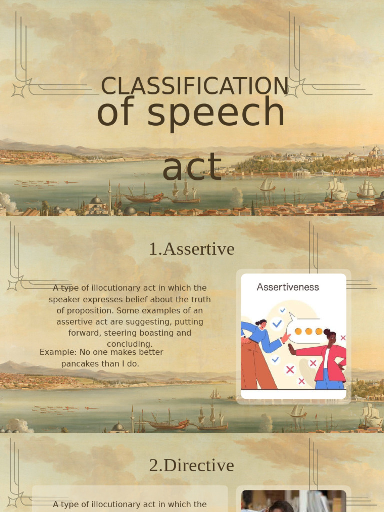 Classification of Speech Act | PDF