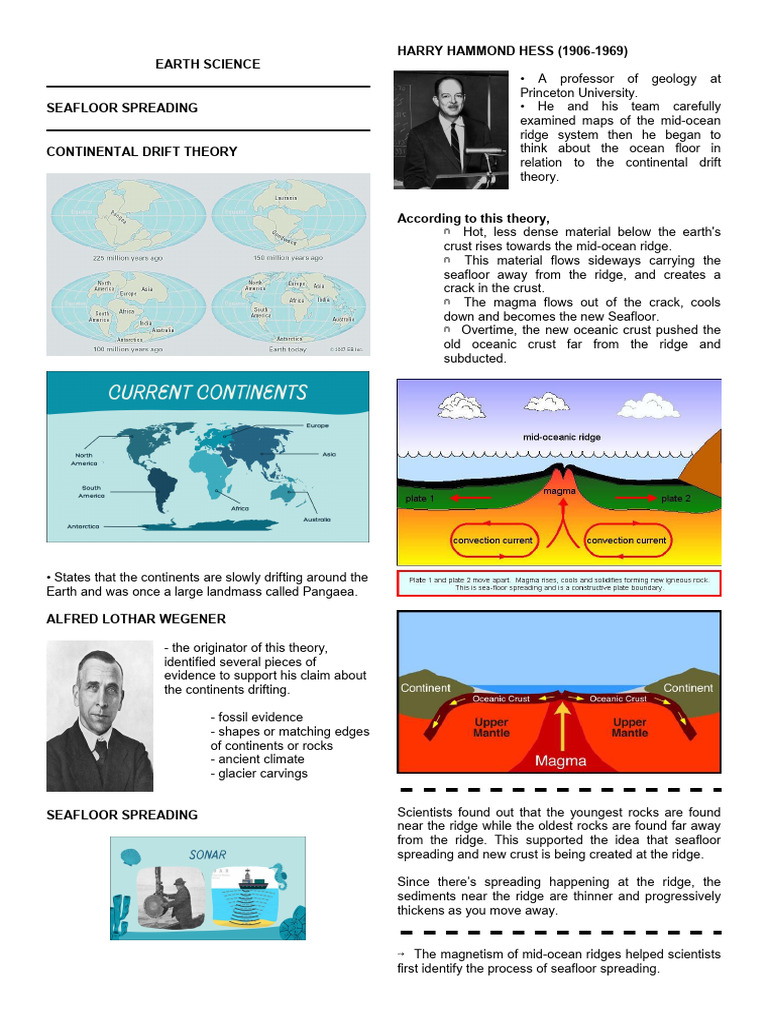 EARTH SCIENCE Seafloor Spreading 1 | PDF | Plate Tectonics | Geology