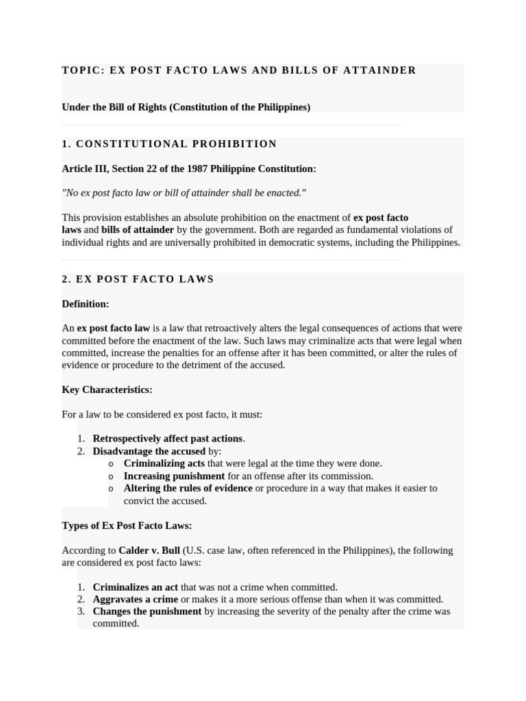 Bunot | PDF | Ex Post Facto Law | Justice