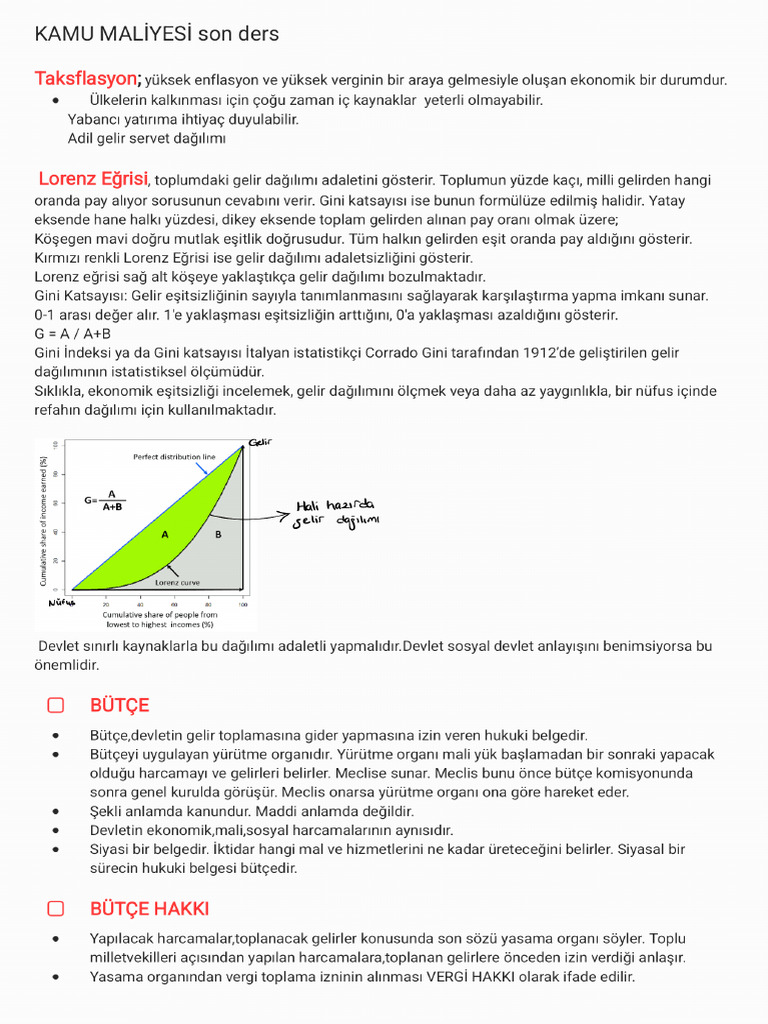 KAMU MALİYESİ son ders | PDF