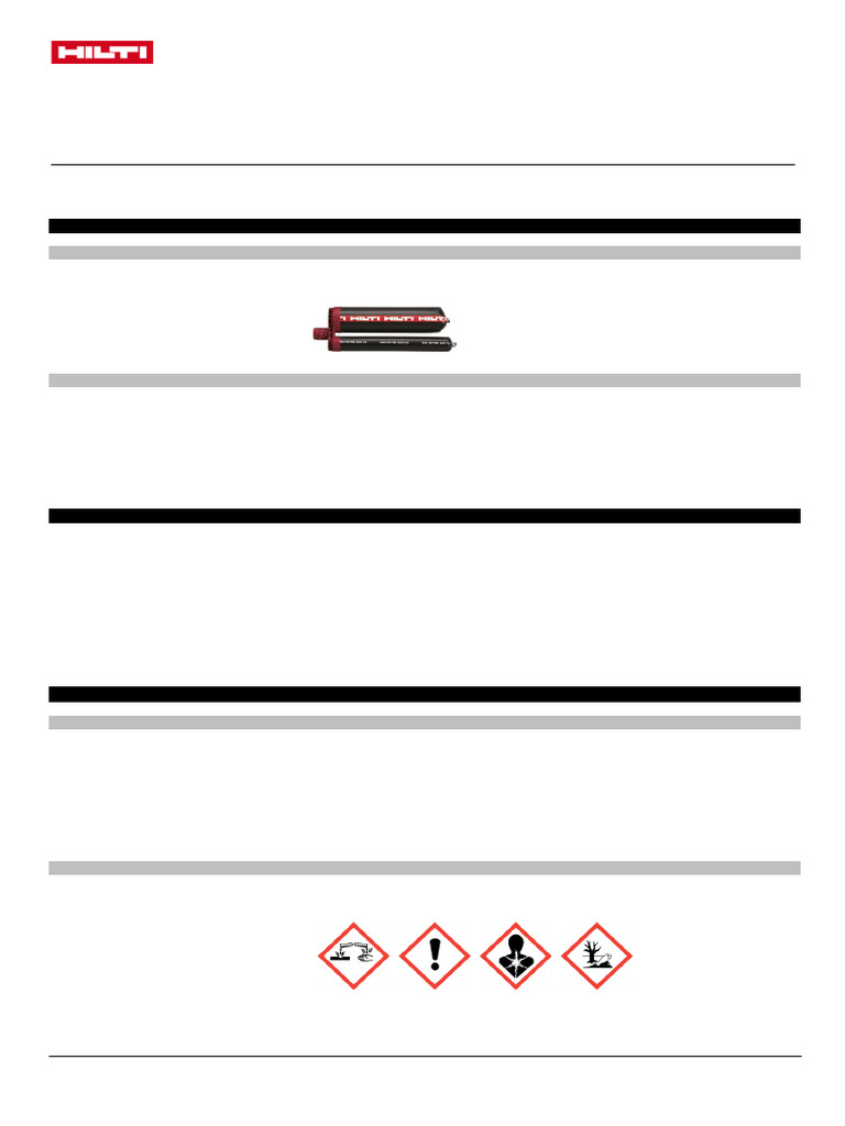 Hilti Hit-Re 500 V3 SDS | PDF