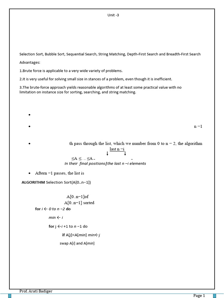UNIT 3 DAA | PDF | Time Complexity | Combinatorics