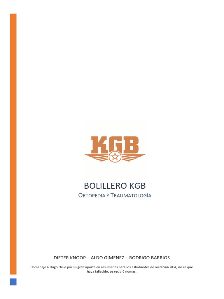 Bolillero de Traumato - KGB (2021) | PDF | Rodilla | Codo