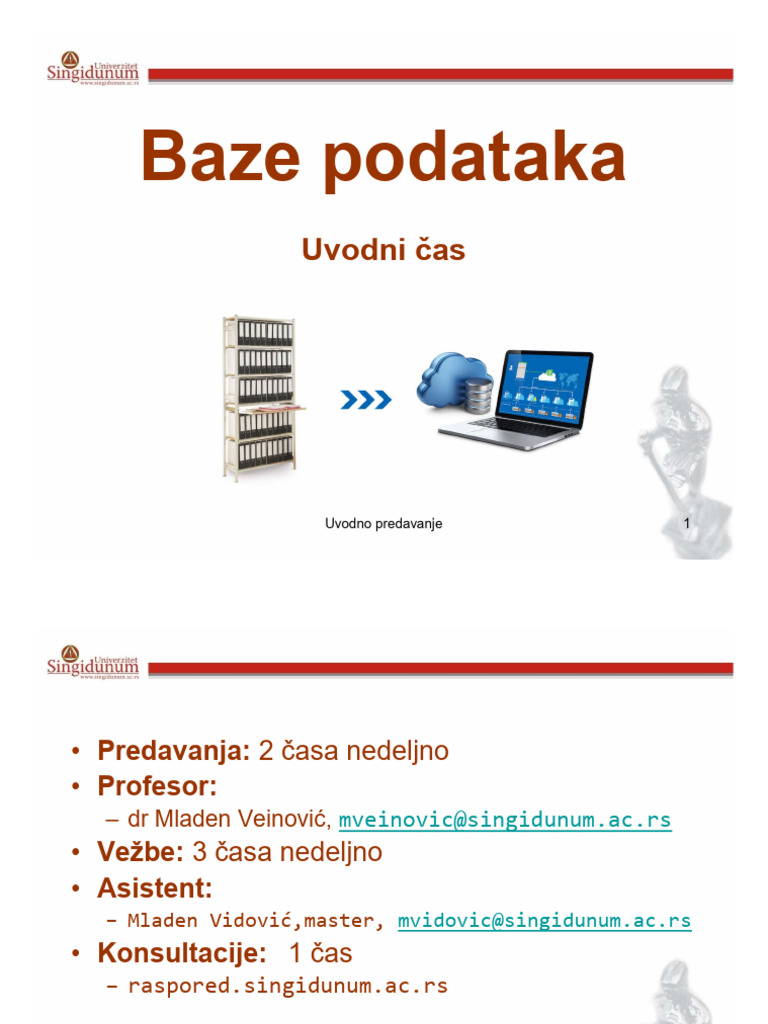 BP Lekcija 01 - Uvodni Čas | PDF