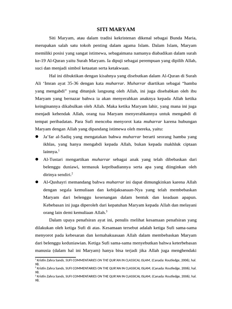 Siti Maryam | PDF