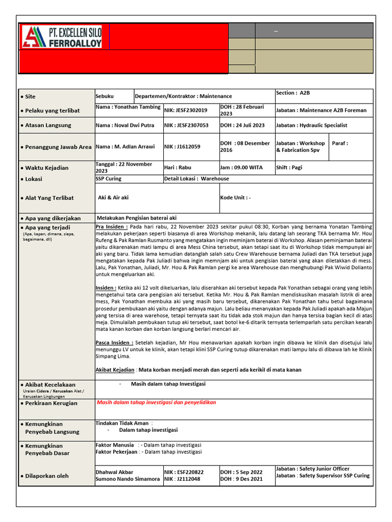 Notifikasi Yonatan Tambing PDF | PDF