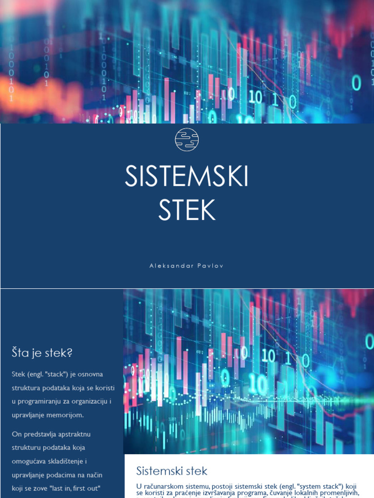 Aleksandar Pavlov - Sistemski STEK | PDF