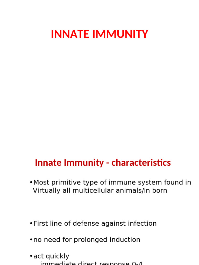 Innate-Immunity | PDF | Immune System | Innate Immune System