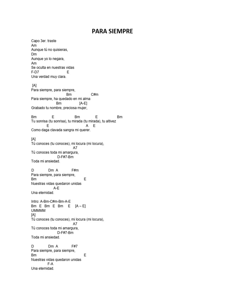 Para Siempre | PDF