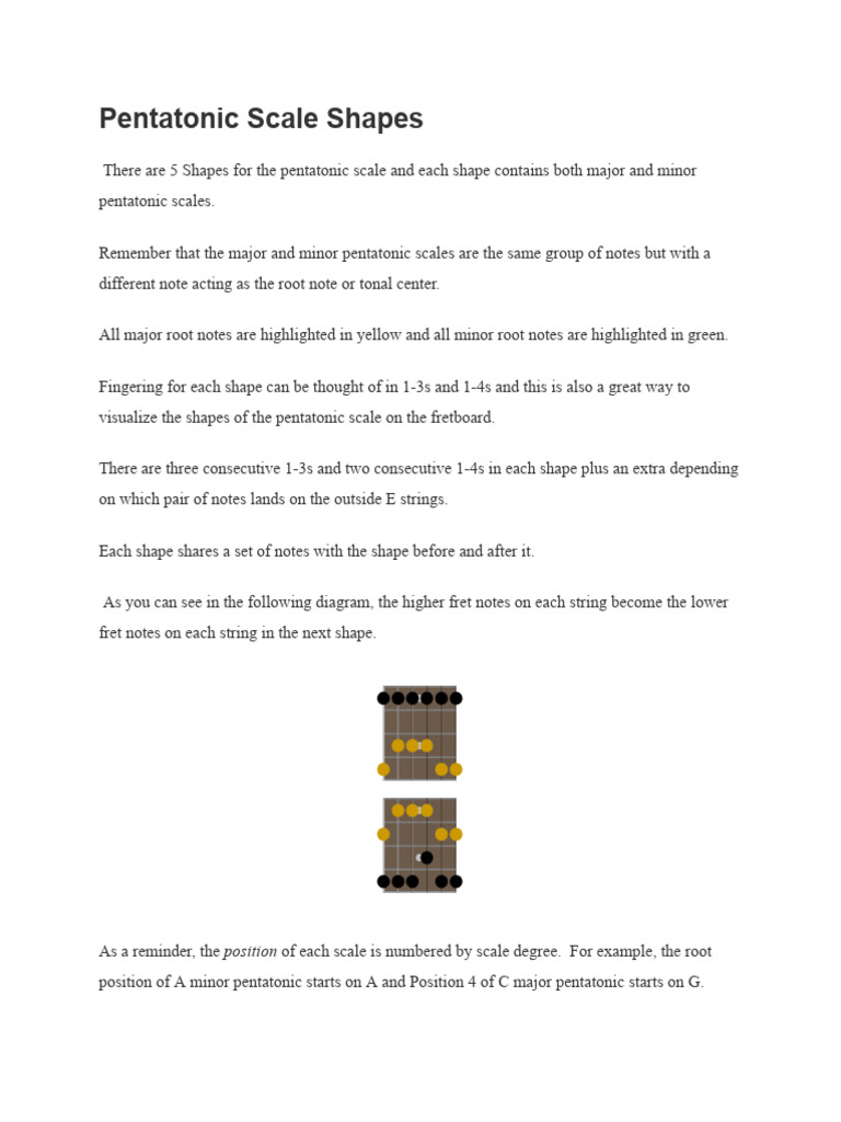 Pentatonics | PDF | Scale (Music) | Musical Instruments