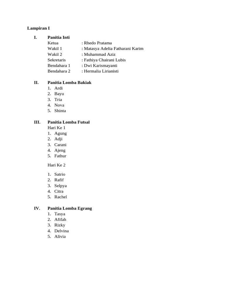 Lampiran I (Proposal) | PDF