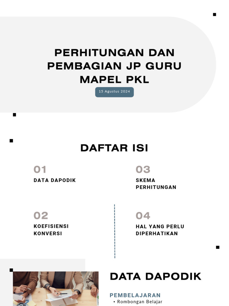 Perhitungan Dan Pembagian JP Guru Mapel PKL-20240815 | PDF