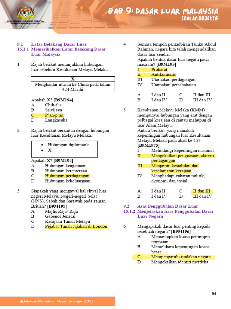 2023 Modul PERMATA T5 BAB 9 | PDF